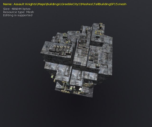 3d greeble city buildings 3D Model in Buildings 3DExport