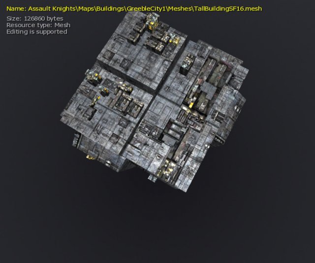 3d greeble city buildings 3D Model in Buildings 3DExport