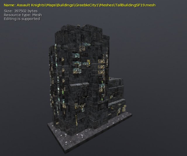 3d greeble city buildings 3D Model in Buildings 3DExport