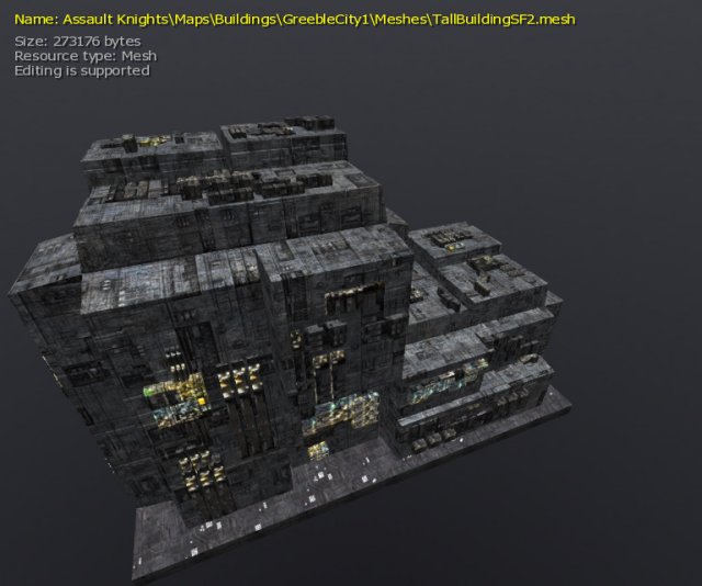 3d greeble city buildings 3D Model in Buildings 3DExport