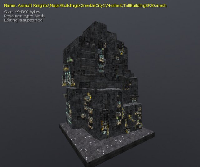 3d greeble city buildings 3D Model in Buildings 3DExport