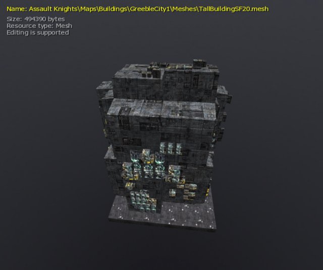 3d greeble city buildings 3D Model in Buildings 3DExport