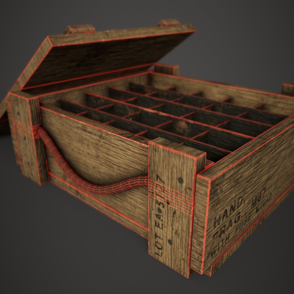 M67 Grenade Crate 3D Model in Shipping Containers 3DExport