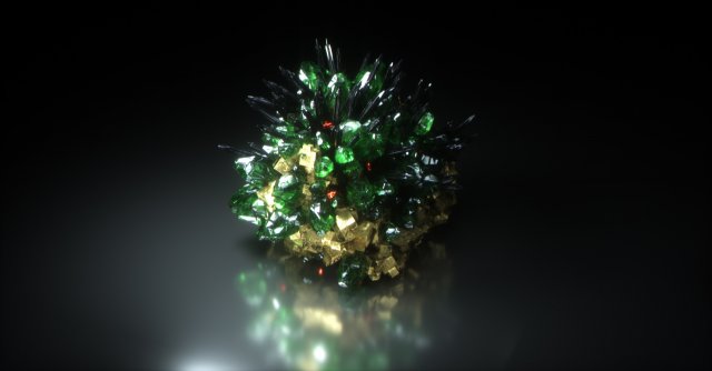 crystal formation free 3D Model in Decoration 3DExport