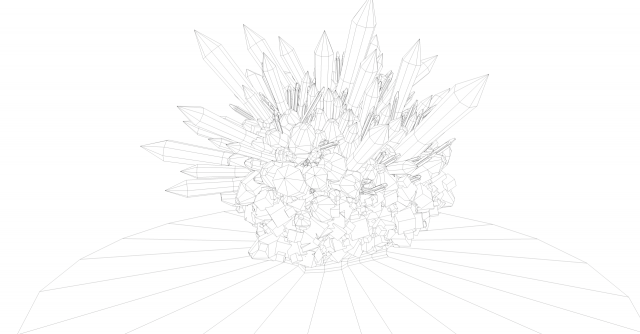 crystal formation free 3D Model in Decoration 3DExport