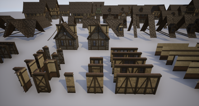 medieval modular pack 3D Model in Miscellaneous 3DExport