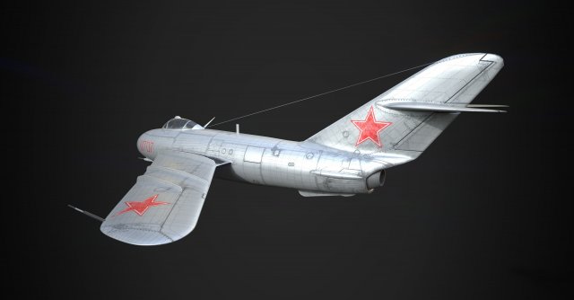 mig-17 3D Model in Fighter 3DExport
