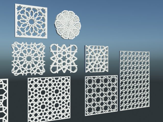 islamic patterns pack 3D Model in Buildings 3DExport