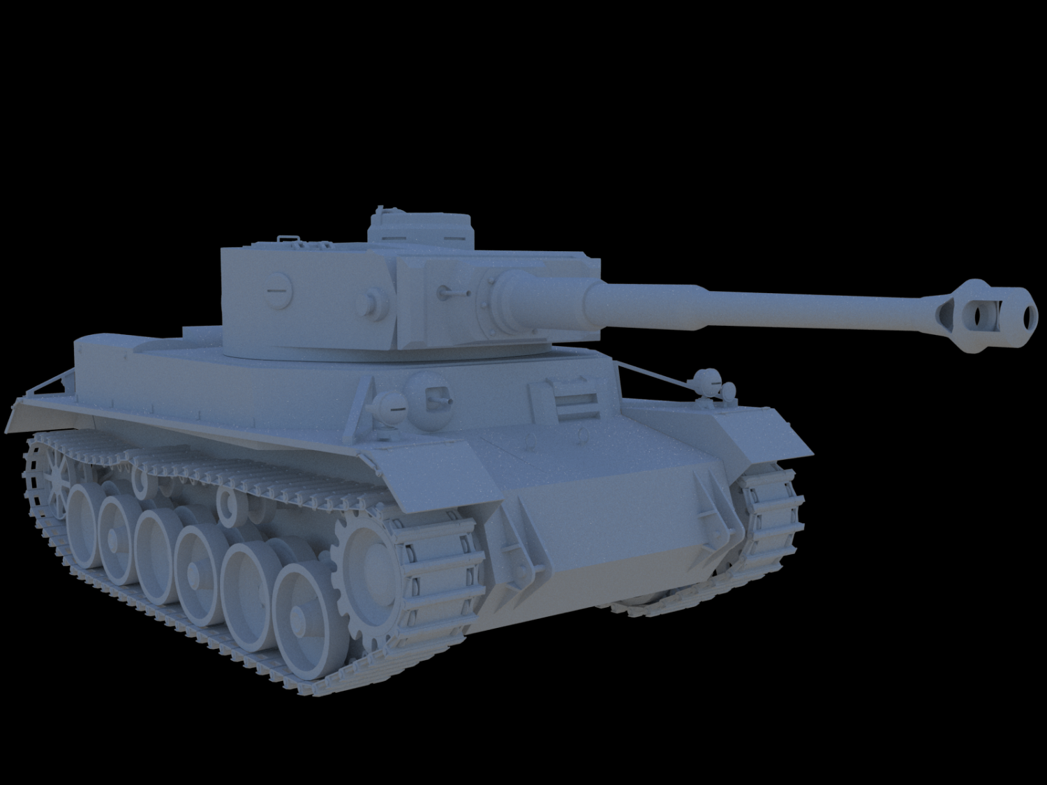 Tank VK3001p Leopard 3D Model in Tank 3DExport