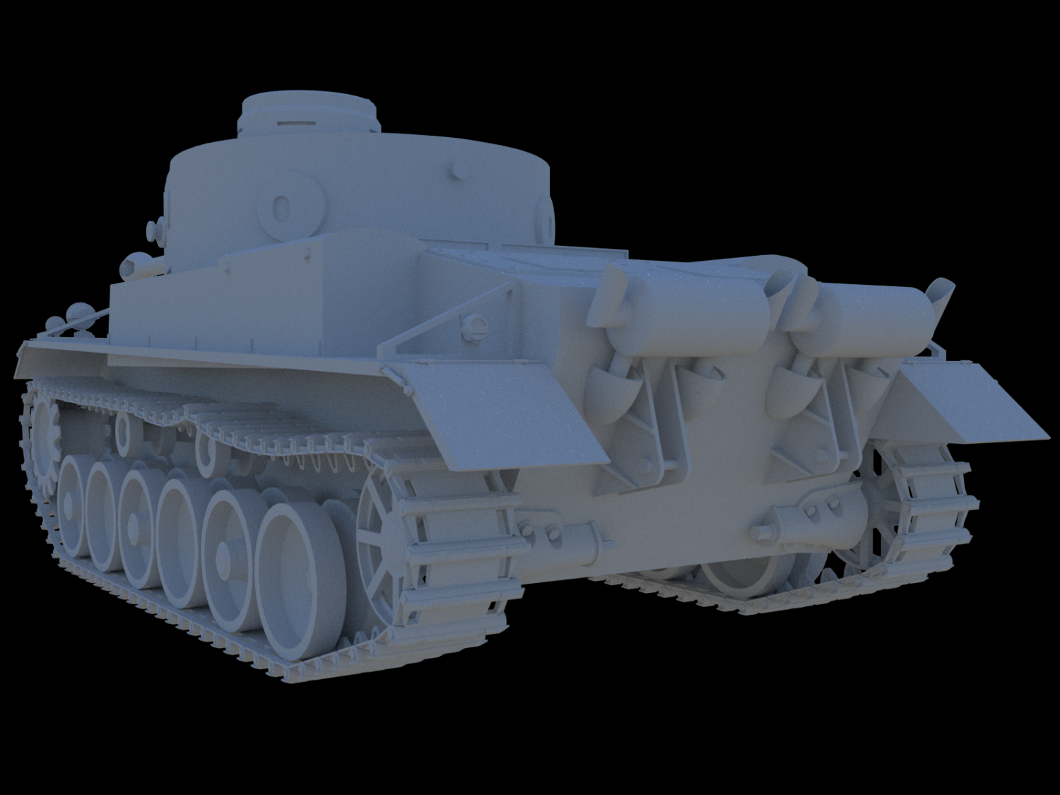 Tank VK3001p Leopard 3D Model in Tank 3DExport