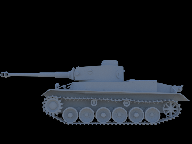 tank vk3001p leopard 3D Model in Tank 3DExport