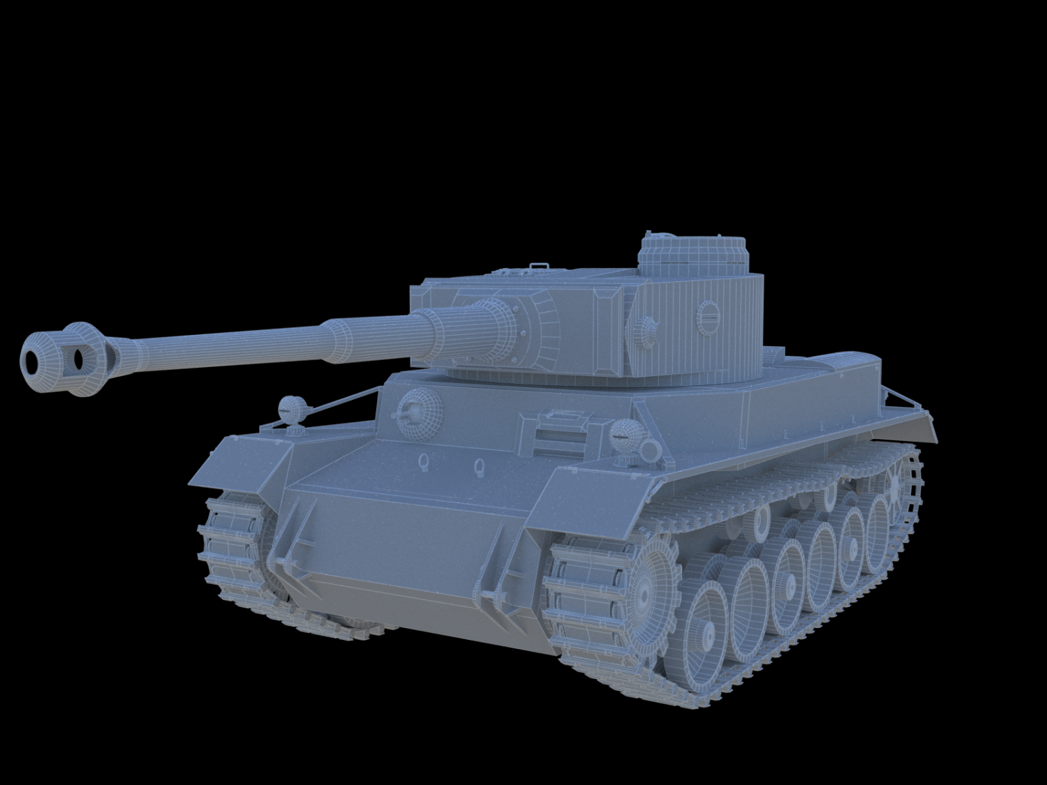 Tank VK3001p Leopard 3D Model in Tank 3DExport