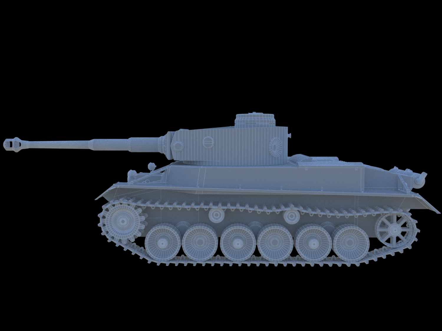 Tank VK3001p Leopard 3D Model in Tank 3DExport