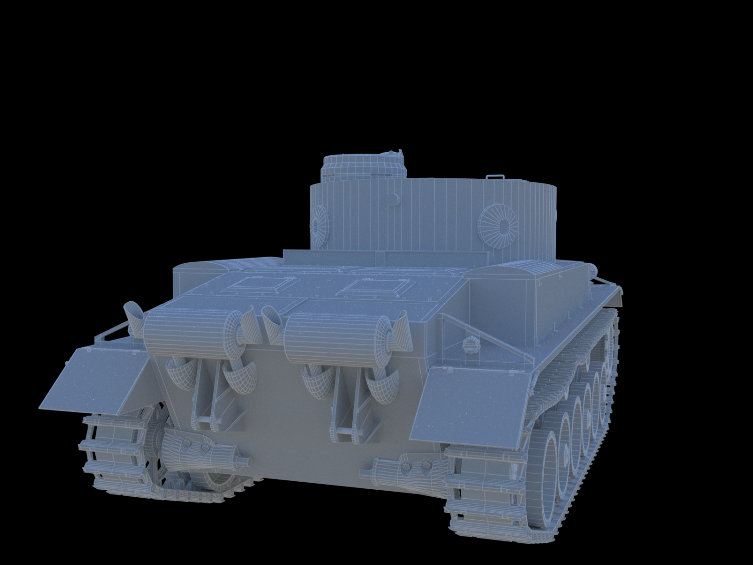 Tank VK3001p Leopard 3D Model in Tank 3DExport