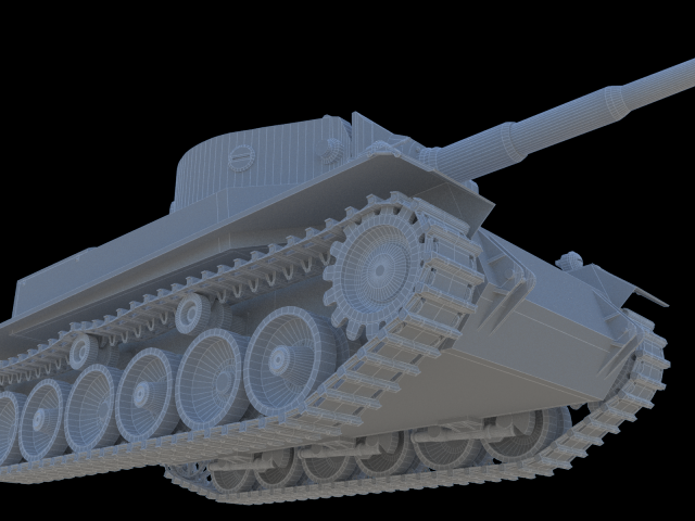 tank vk3001p leopard 3D Model in Tank 3DExport