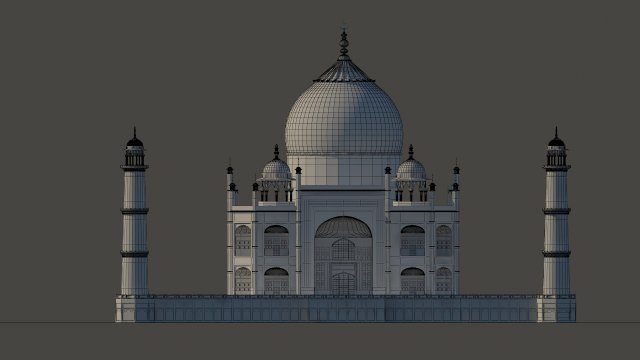 taj mahal mausoleum 3D Model in Landmarks 3DExport