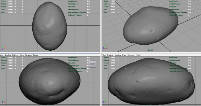 potato 3D Model in Vegetable 3DExport