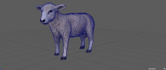 sheep 3D Model in Sheep 3DExport