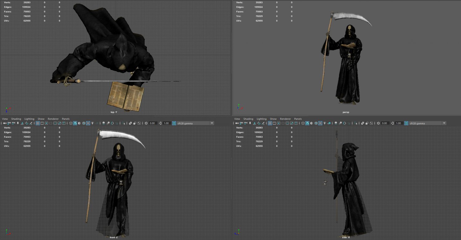 THE DEATH 3D Model in Fantasy 3DExport