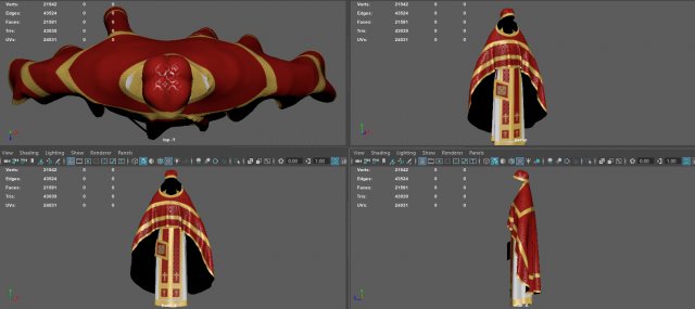 church priest clothing 3D Model in Clothing 3DExport