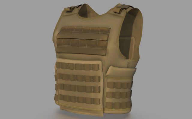 TACTICAL VEST 3D Model in Other 3DExport