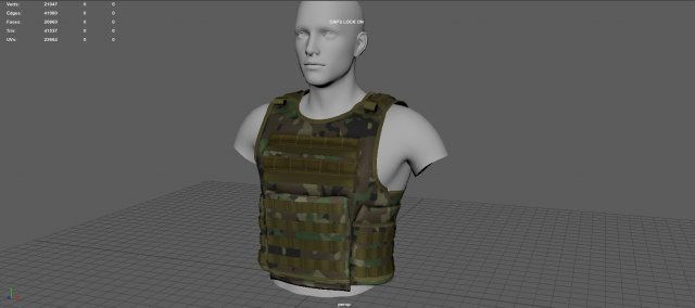 TACTICAL VEST 3D Model in Other 3DExport
