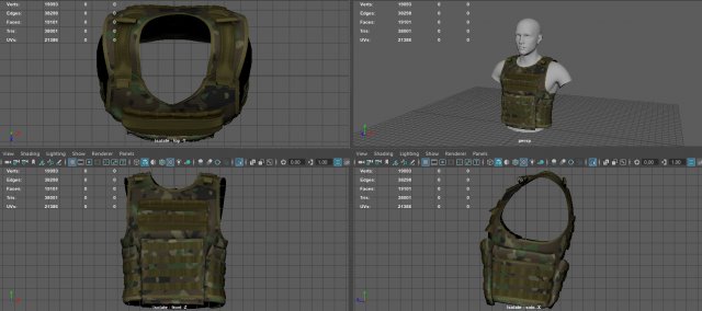 TACTICAL VEST 3D Model in Other 3DExport