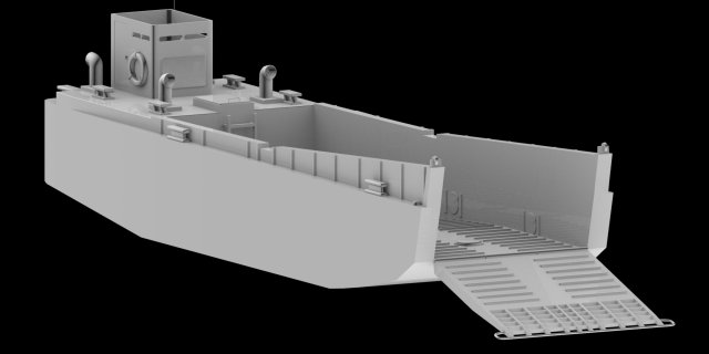LCM Higgins boat 3D Print Model in Vehicle 3DExport