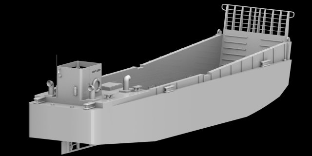 LCM Higgins boat 3D Print Model in Vehicle 3DExport