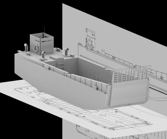 LCM Higgins boat 3D Print Model in Vehicle 3DExport