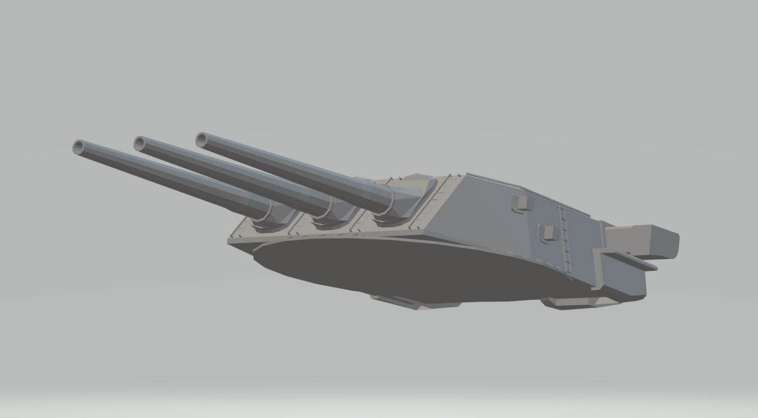 uss north carolina and wisconsin 16 inch forward turret 3D Models in ...