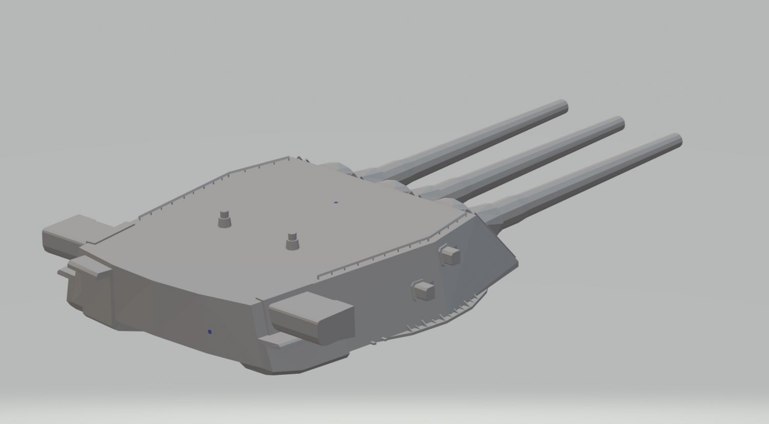 uss north carolina and wisconsin 16 inch forward turret 3D Models in ...