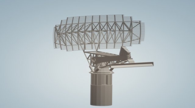 an sps 49 radar 3D Model in Combat 3DExport