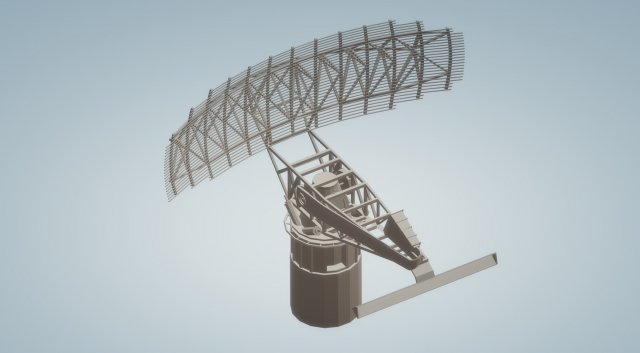 an sps 49 radar 3D Model in Combat 3DExport