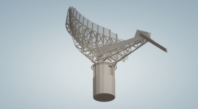 an sps 49 radar 3D Model in Combat 3DExport