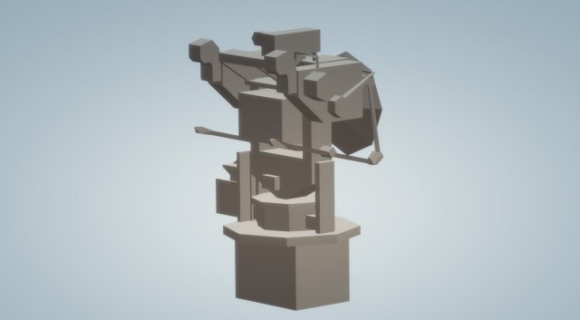 mark 52 anti aircraft fire control radar 3D Model in Battleship 3DExport