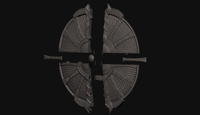 shield of kratos - guardian shield - god of war 2018 3D Print Model in ...