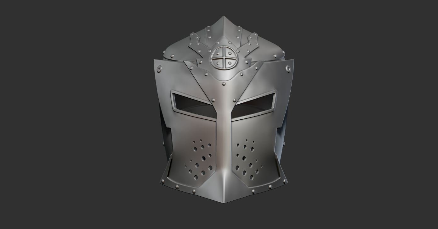 Skyrim Dawnguard Helmet 3D Model in Game Accessories 3DExport