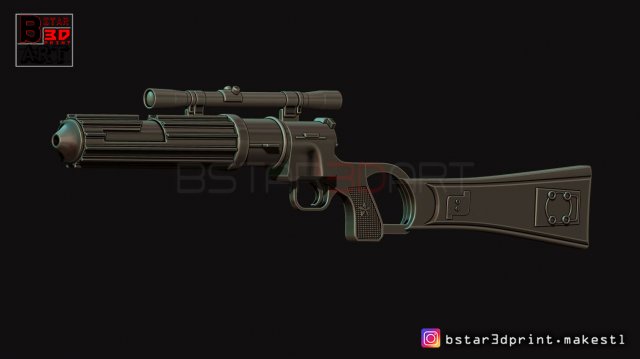 boba fett blaster ee 3 - carbine rifle - star wars for cosplay 3D Print ...
