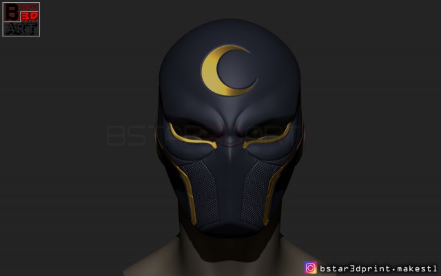 the moon knight helmet - marvel mask high quality 3d print model 3D ...