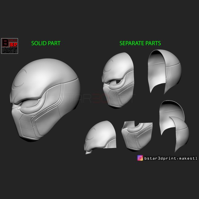 the moon knight helmet - marvel mask high quality 3d print model 3D ...