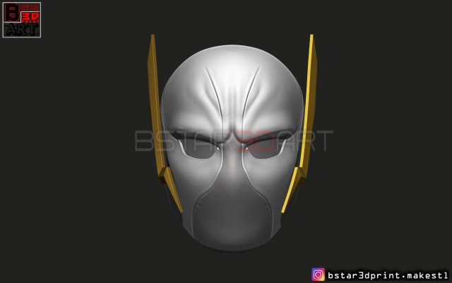 godspeed mask - flash god season 6 - flash cosplay helmet 3d print ...