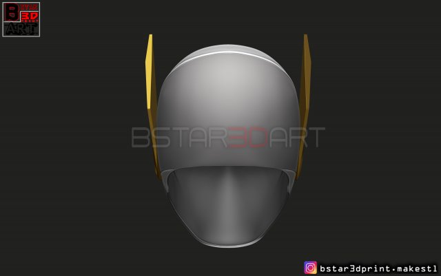 godspeed mask - flash god season 6 - flash cosplay helmet 3d print ...