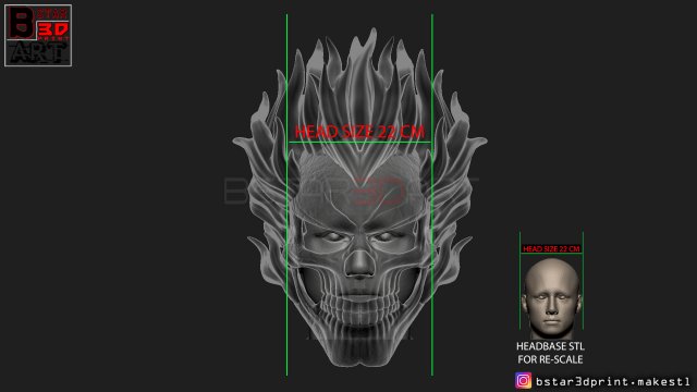 ghost rider mask -agents of shield - marvel comics 3d print model 3D ...