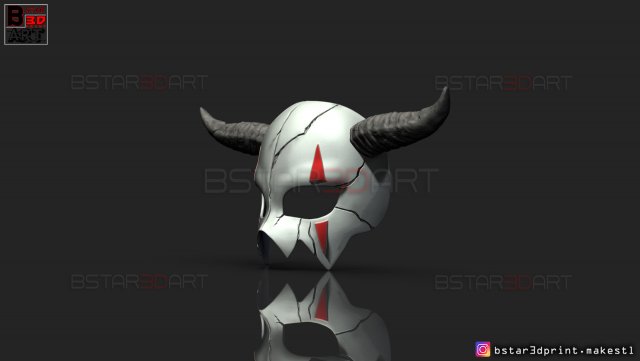 shin ah mask - akatsuki no yona wearable cosplay 3d print model 3D ...