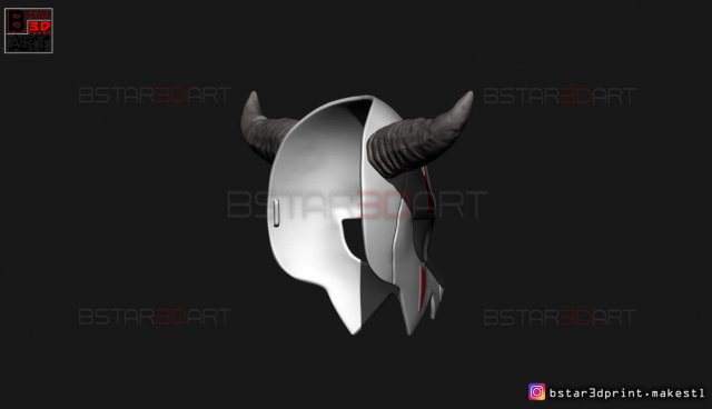 shin ah mask - akatsuki no yona wearable cosplay 3d print model 3D ...