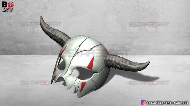 shin ah mask - akatsuki no yona wearable cosplay 3d print model 3D ...