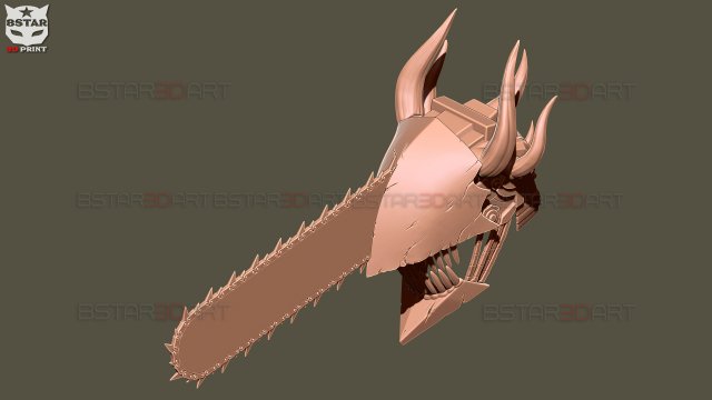 Chainsaw Man Full Form Devil Helmet - Denji Cosplay Modèles 3D en ...