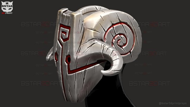Juggernaut Dota Mask - Halloween Cosplay 3D Print Model in Toys 3DExport