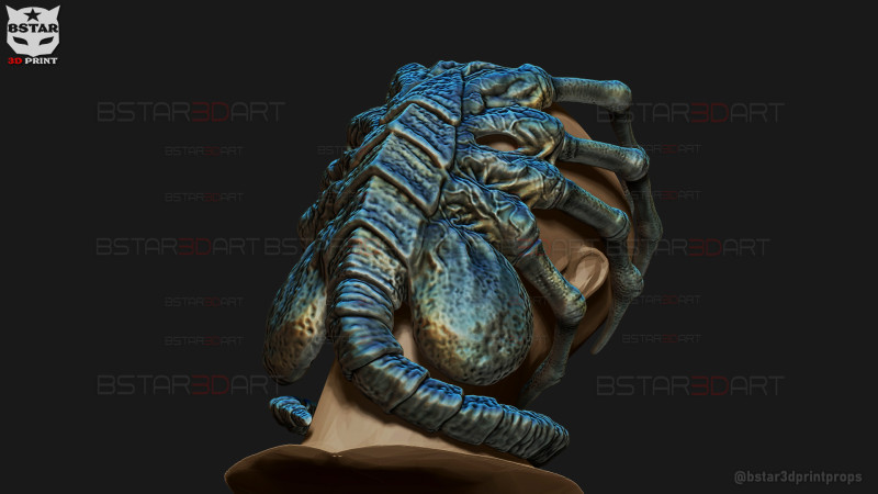 Alien Romulus Facehugger High Quality Mask 3D Print Model in Toys 3DExport